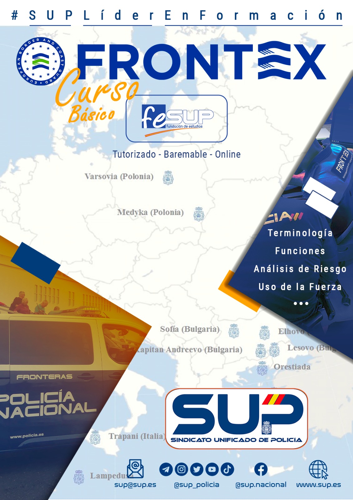 CURSO BÁSICO DE FRONTEX ONLINE – Formación SUP